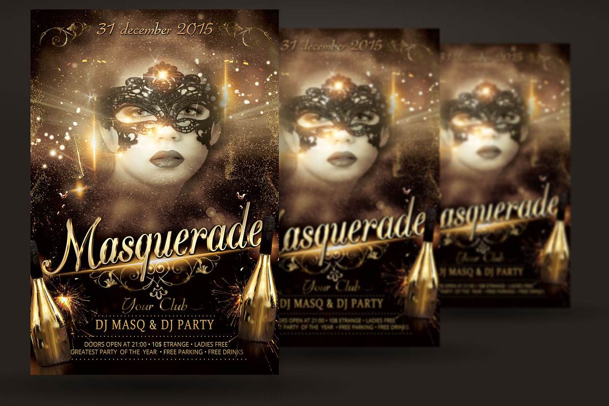 Masquerade Flyer, a Flyer Template by Artolus