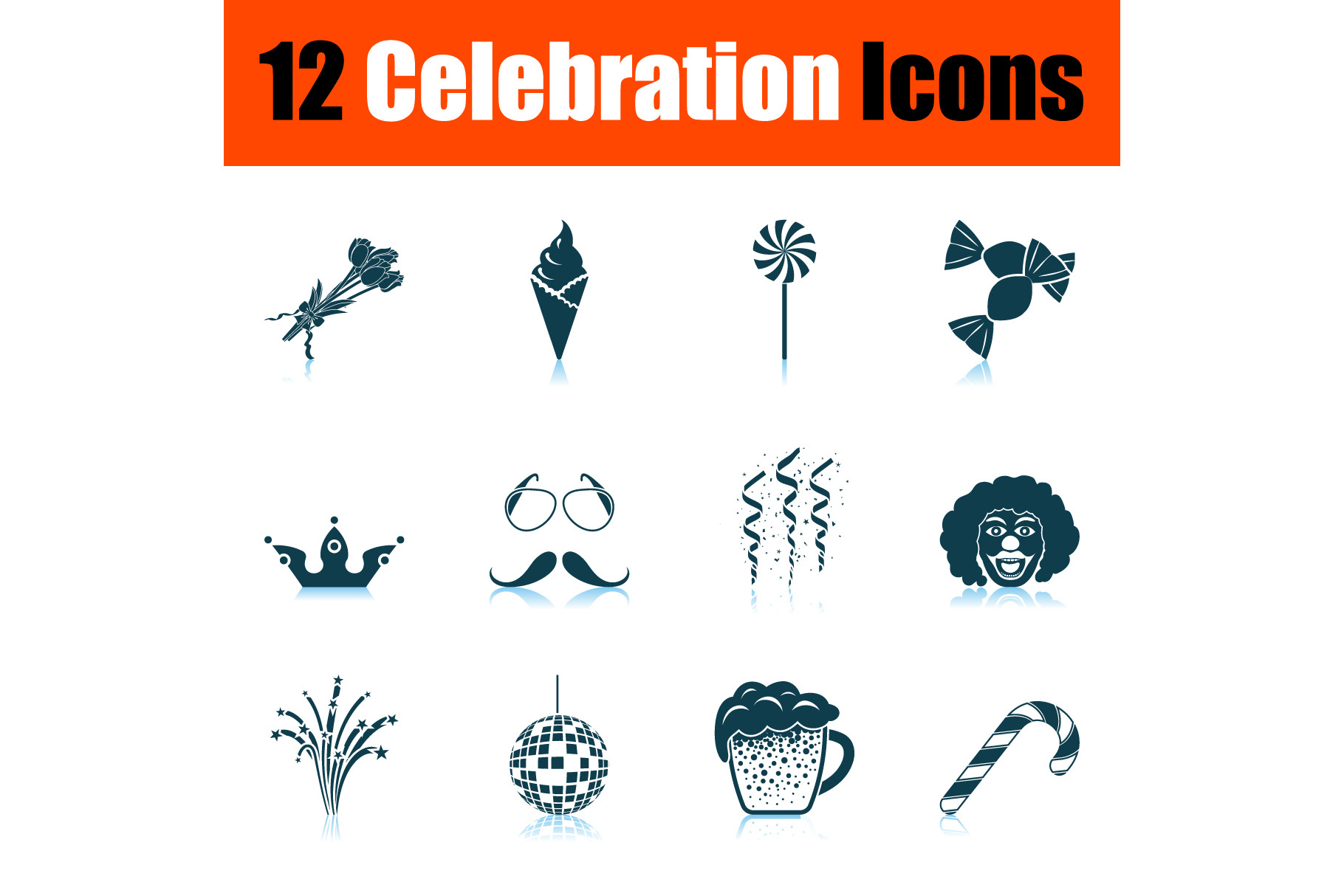 Celebration Icon Set, an Icon by Pavel Vectors