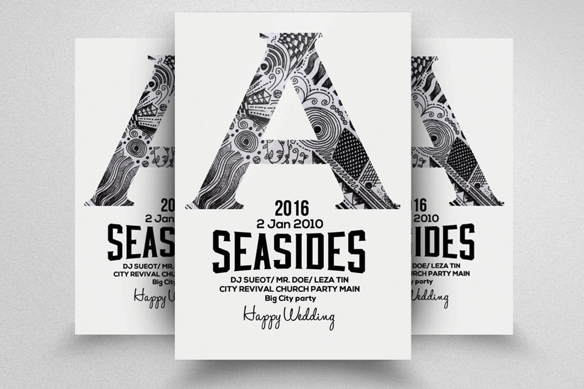Seaside Event & Party Poster Flyer, a Flyer Template by Business Flyers