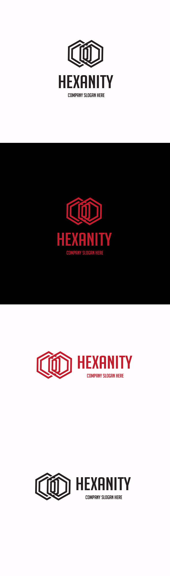 Hexanity Logo, a Branding & Logo Template by Mariyana