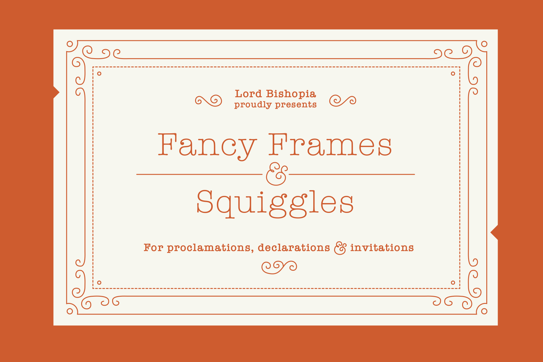 Fancy Frames & Squiggles, an Object Graphic by bishopia