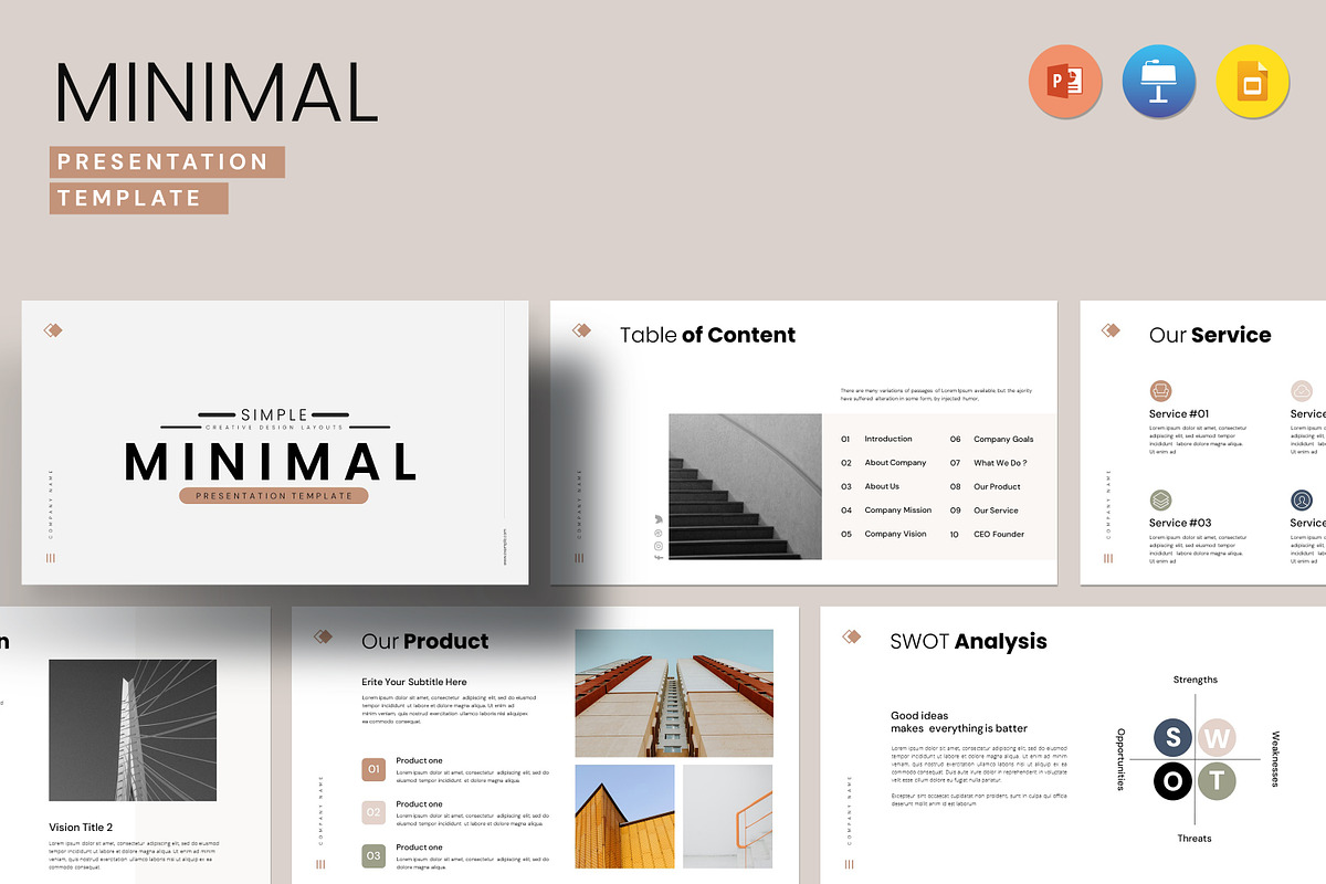 Sample Minimal Presentation Template, a Presentation Template by ...