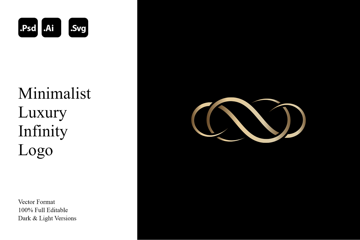 Minimalist Luxury Infinity Logo