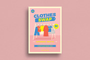 Clothes Swap Event Flyer, a Flyer Template by Guuver
