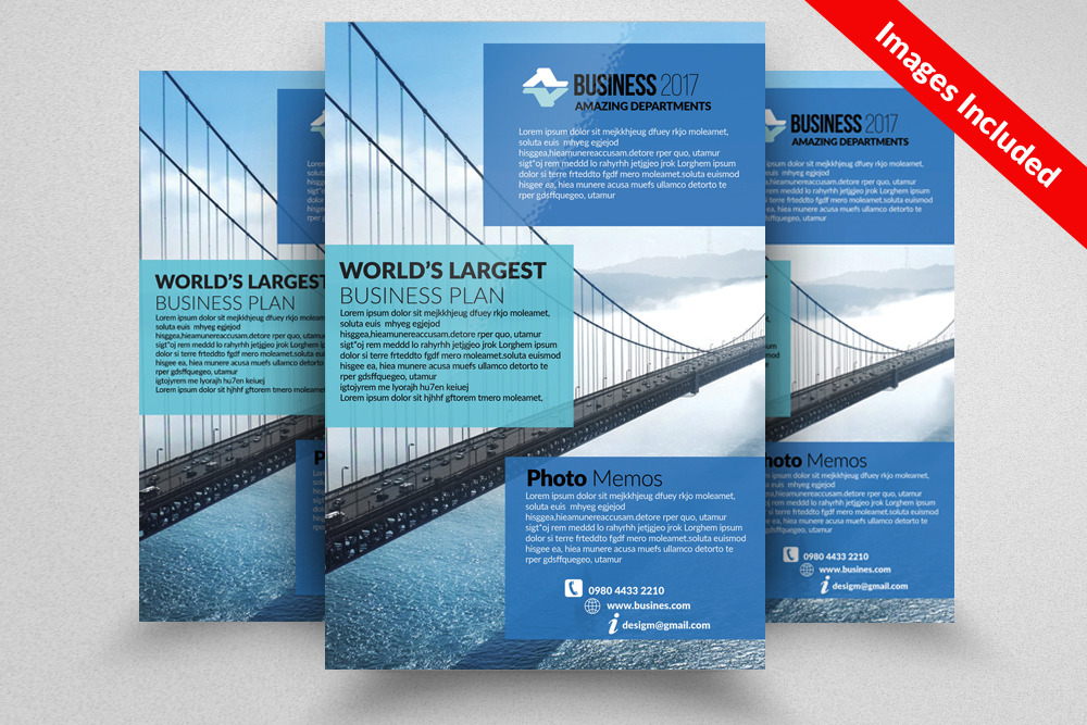 Wide Spread Flyer Psd Template | Flyer Templates ~ Creative Market