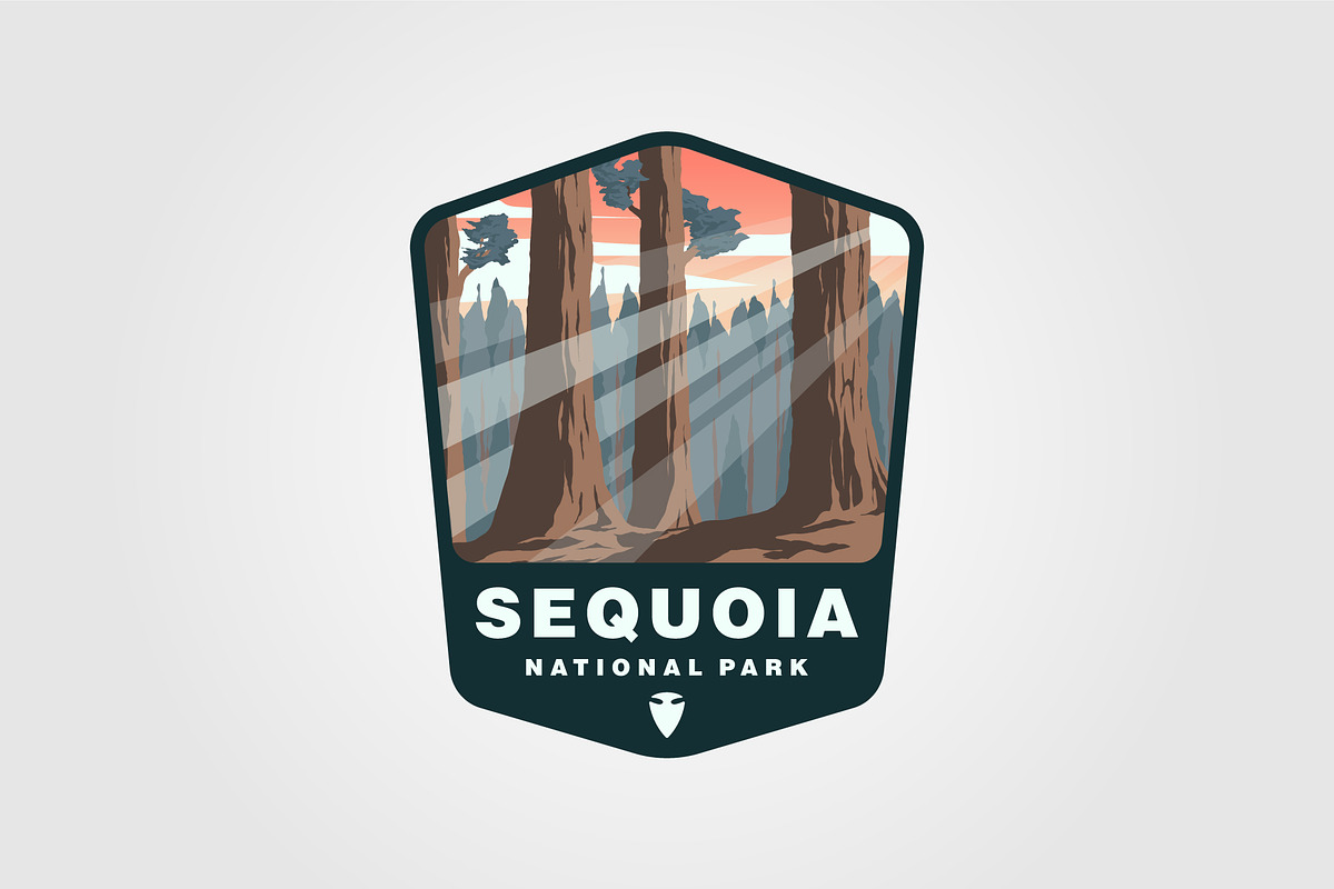 sequoia national park vector patch