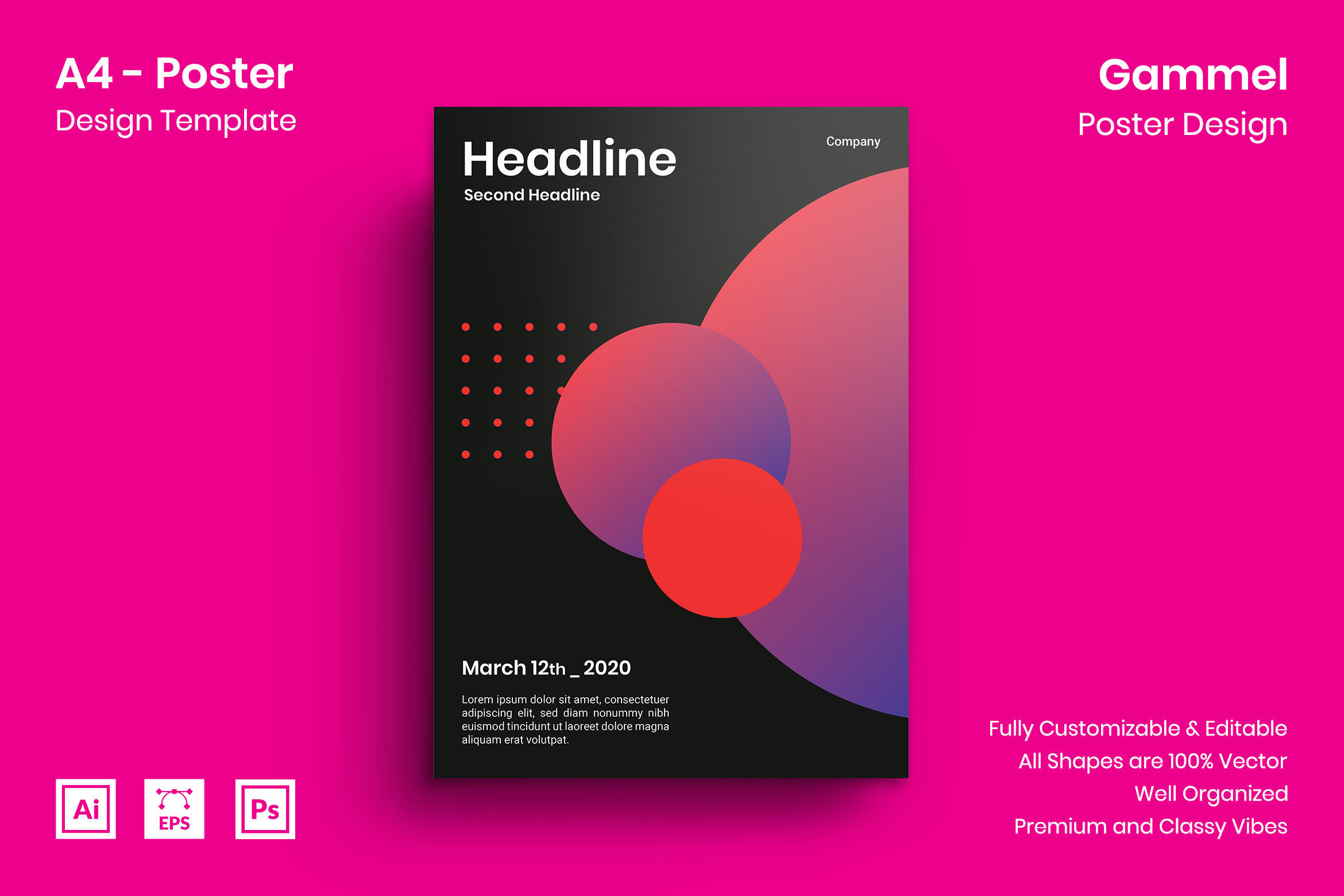 Gammel Poster Design Template, a Flyer Template by monzlab