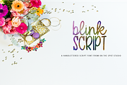 Blink Script, a Script Font by OnTheSpotStudio