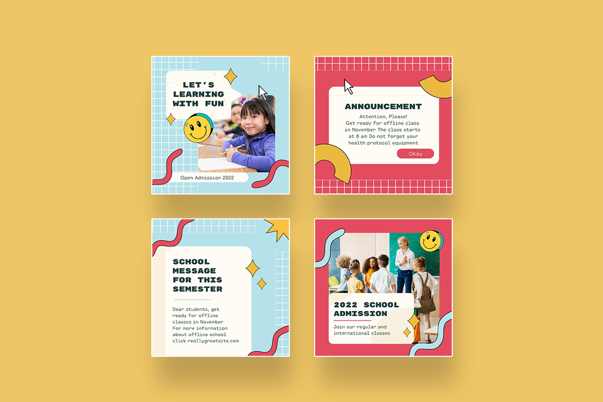 Fun Elementary School Instagram, a Social Media Template by Studio Delapan