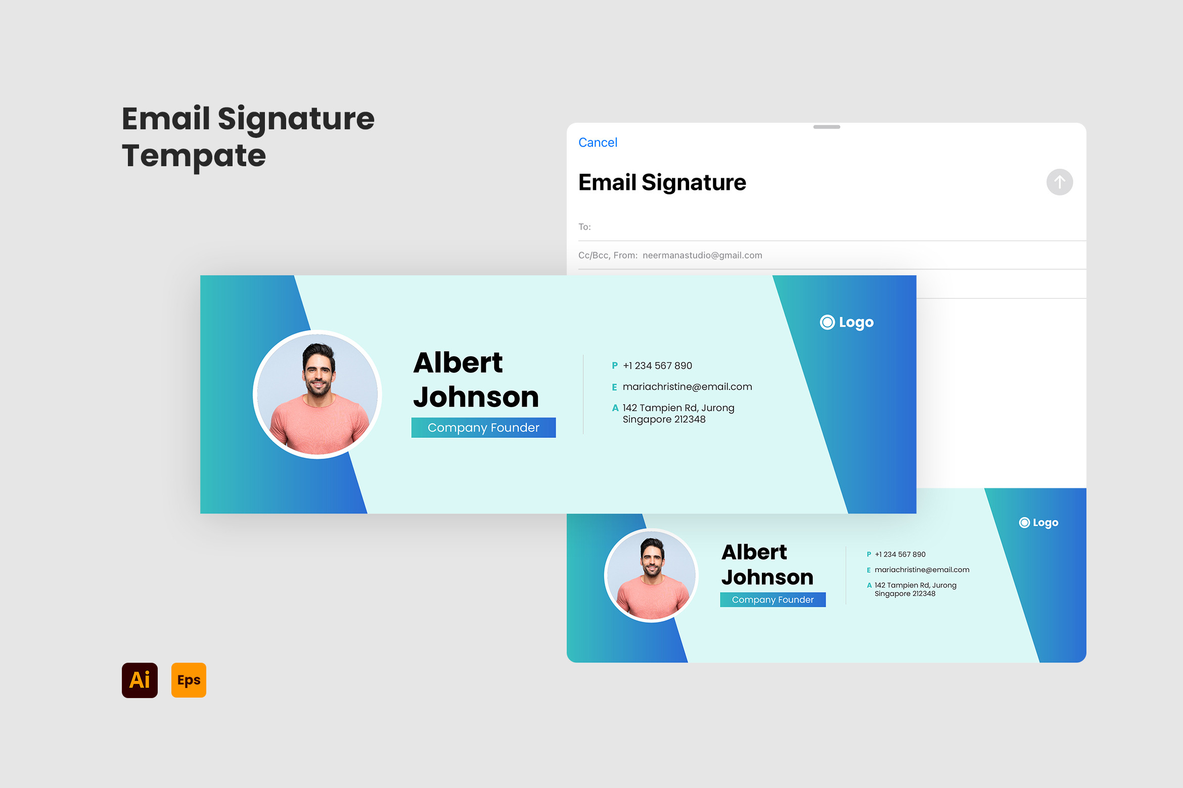 Email Signature Template, an Email Template by Neermana