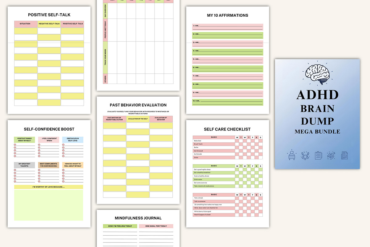 ADHD Brain Dump Mega Bundle