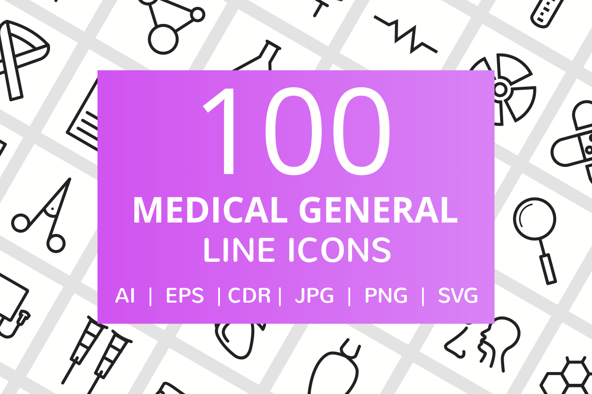 101 Medical General Line Icons, an Outline Icon by IconBunny