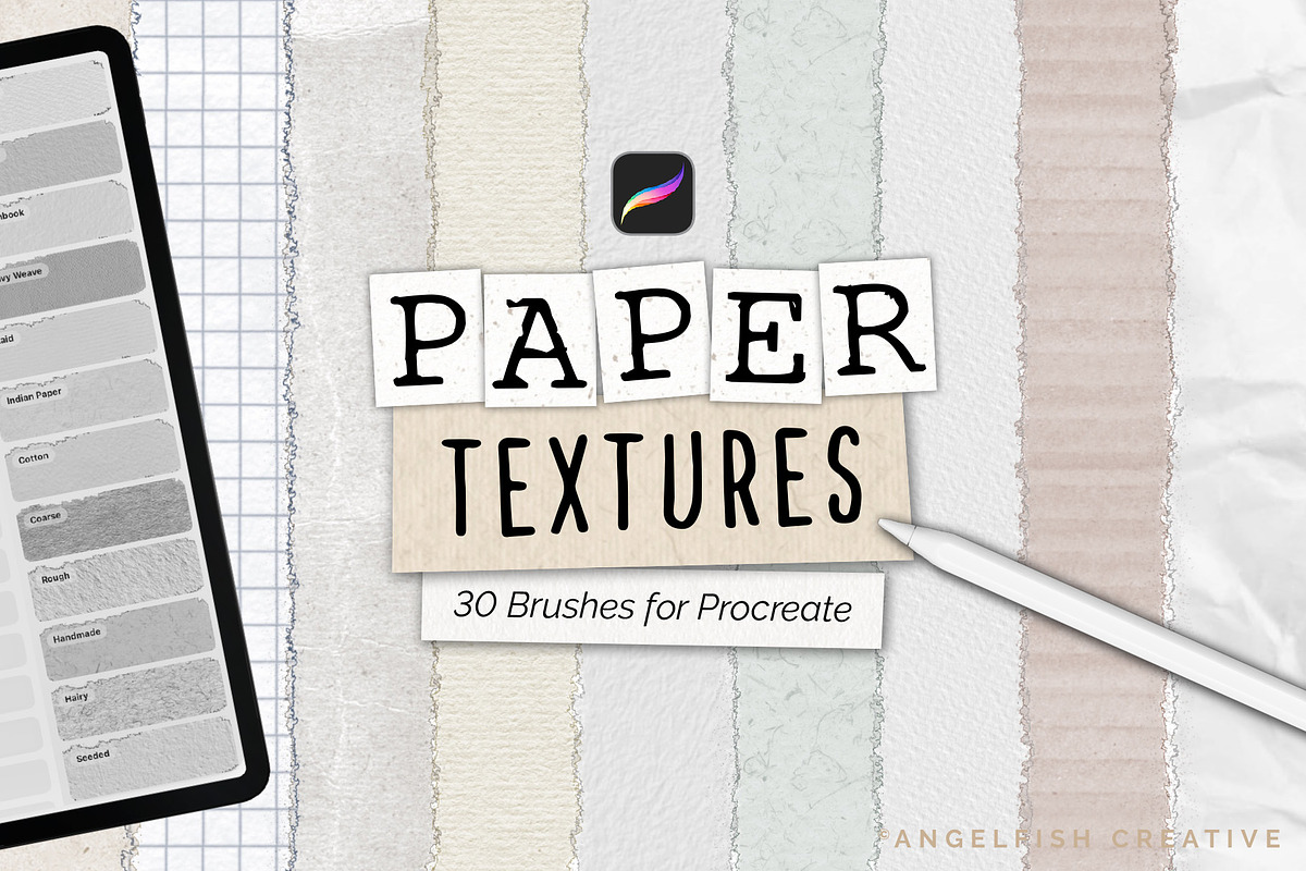 Paper Textures Procreate Brush Set
