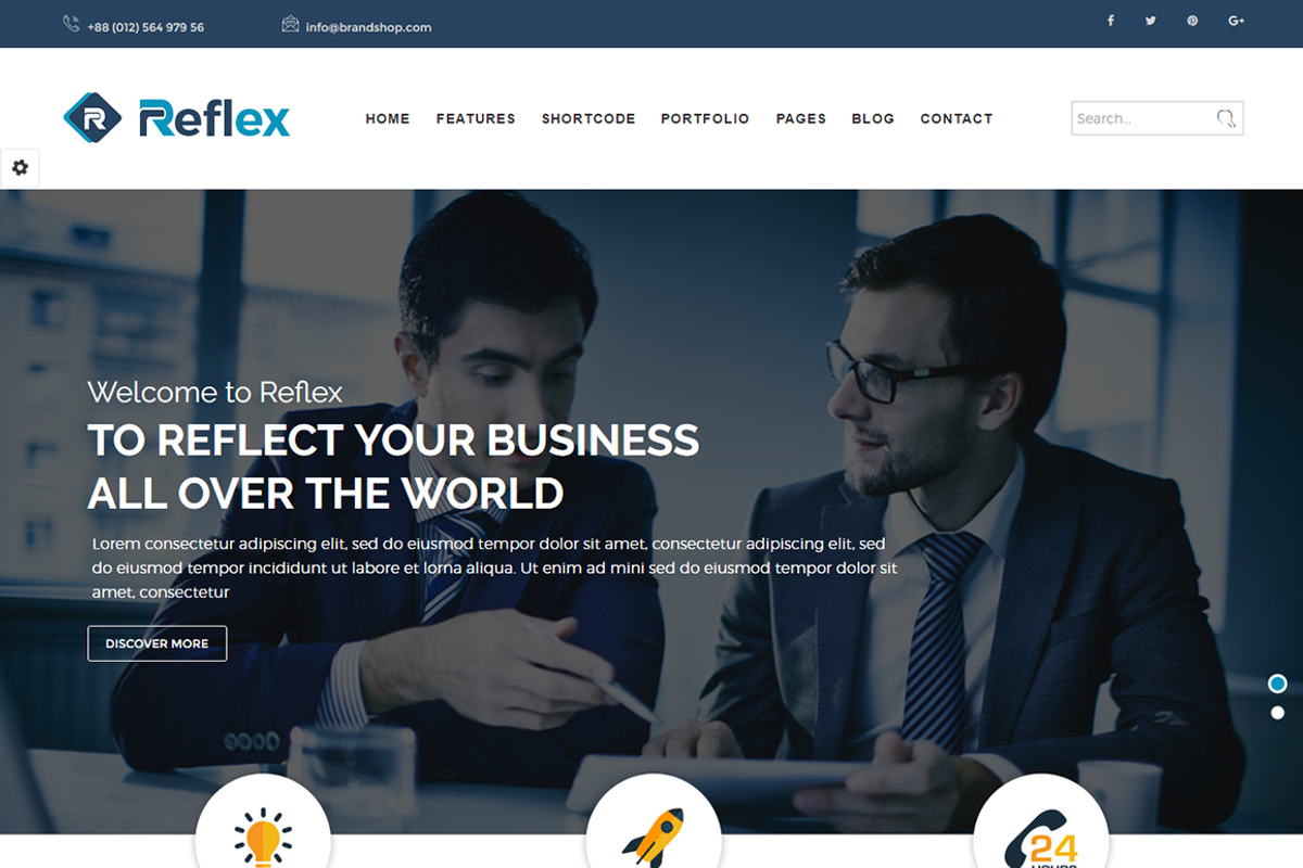Reflex – Corporate WordPress Theme, a WordPress Template by HasThemes