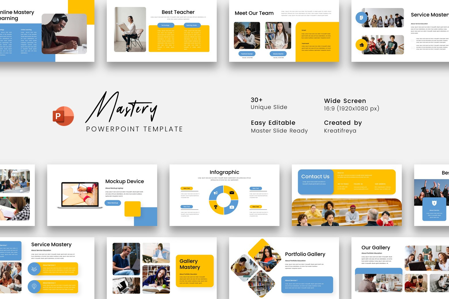 Mastery– Education PowerPoint, a Presentation Template by kreatifreya ...