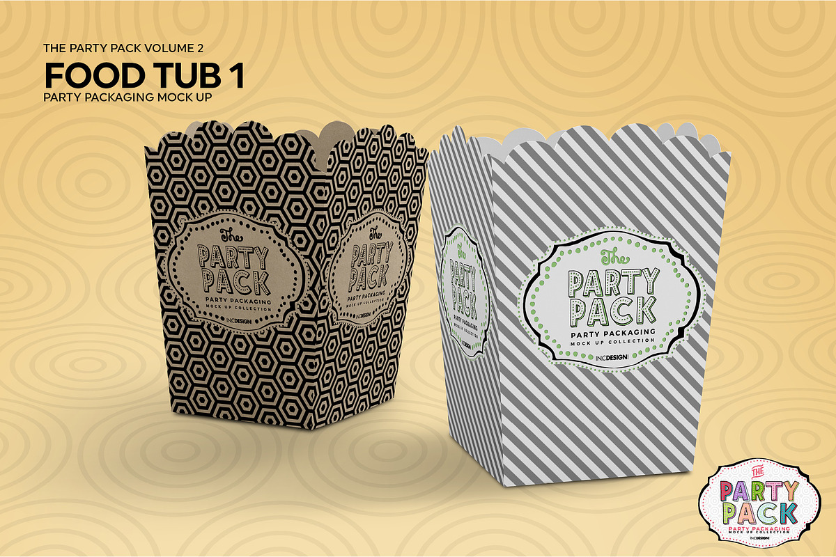 Food Tub 1 Packaging Mockup, a Cups & Container Mockup by INCDesign