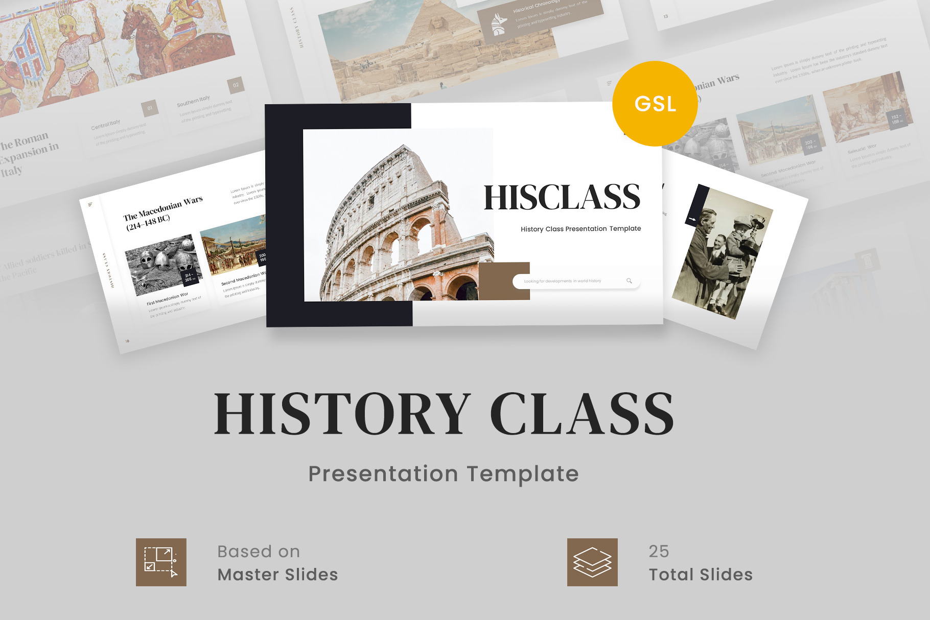 History Class Google Slides Template