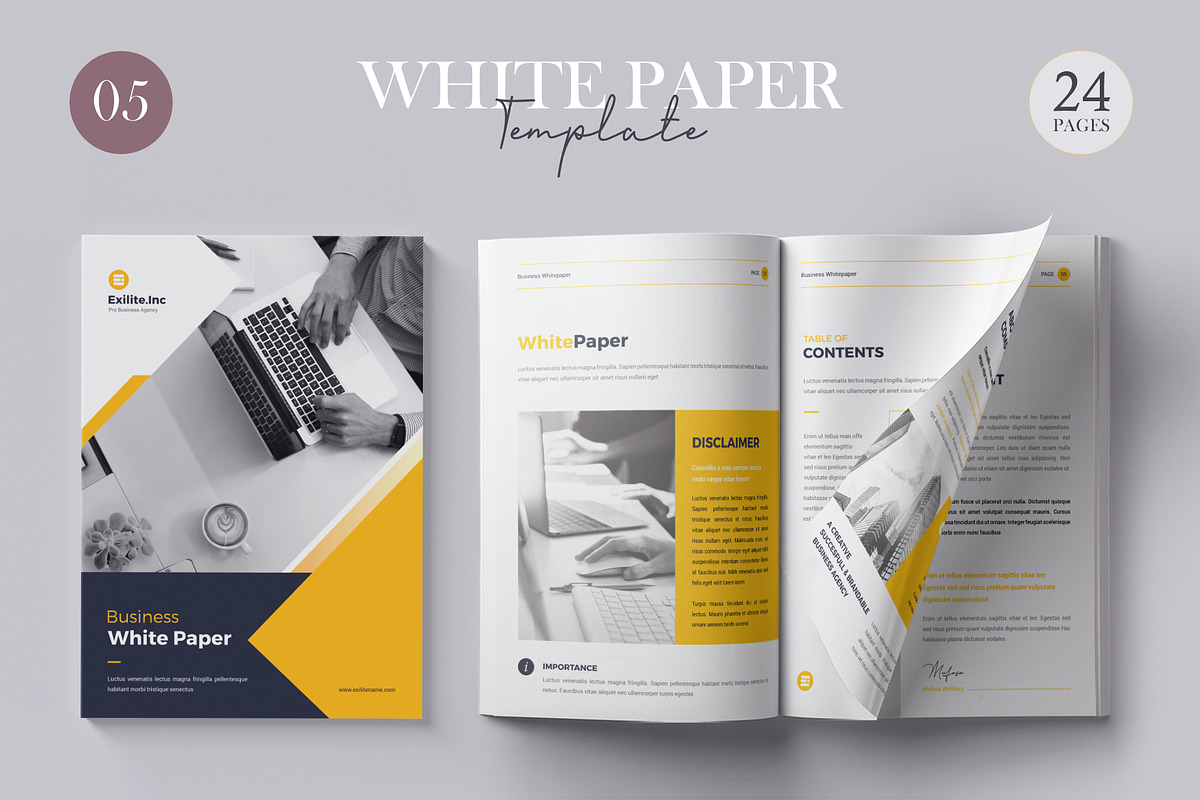 White Paper Bundle, a Brochure Template by Orcshape Studio