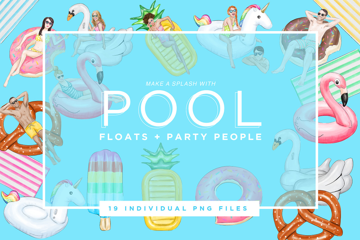 Pool Party Graphic Kit, an Illustration by Relish Designs