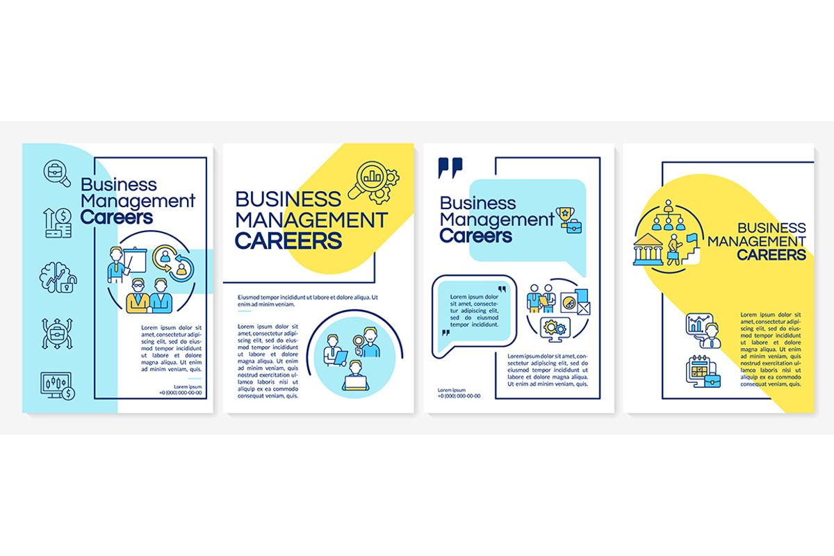 Business management careers brochure, a Brochure Template by IMG ...