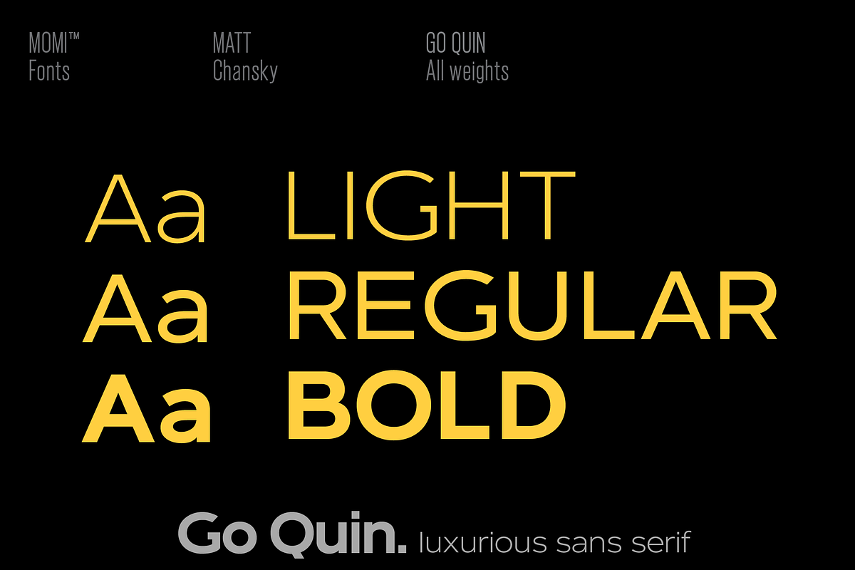 Go Quin Luxury Font