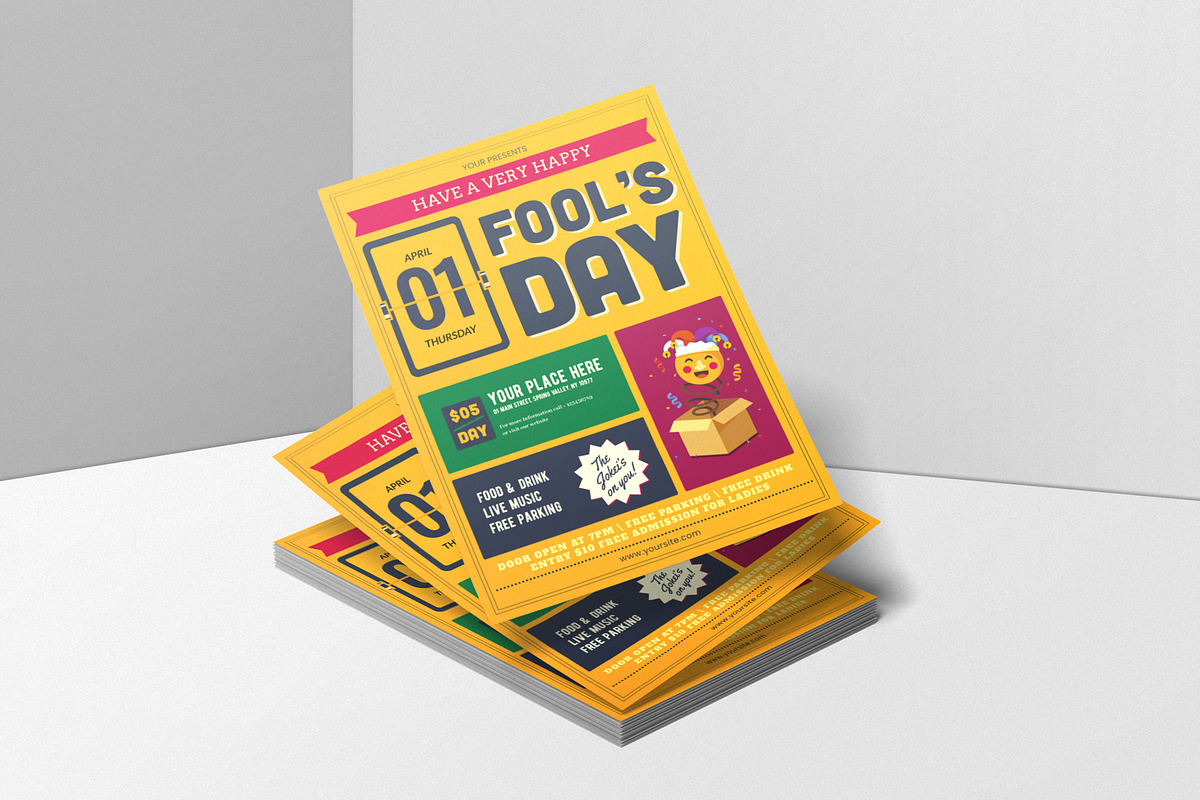 April Fool's Day Flyer Template, a Flyer Template by VictorThemes ...