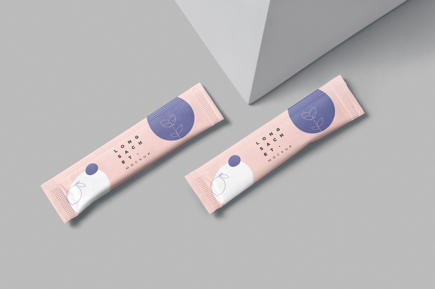 Long Sachet Mockups, a Packaging Mockup by DesignNeutrons