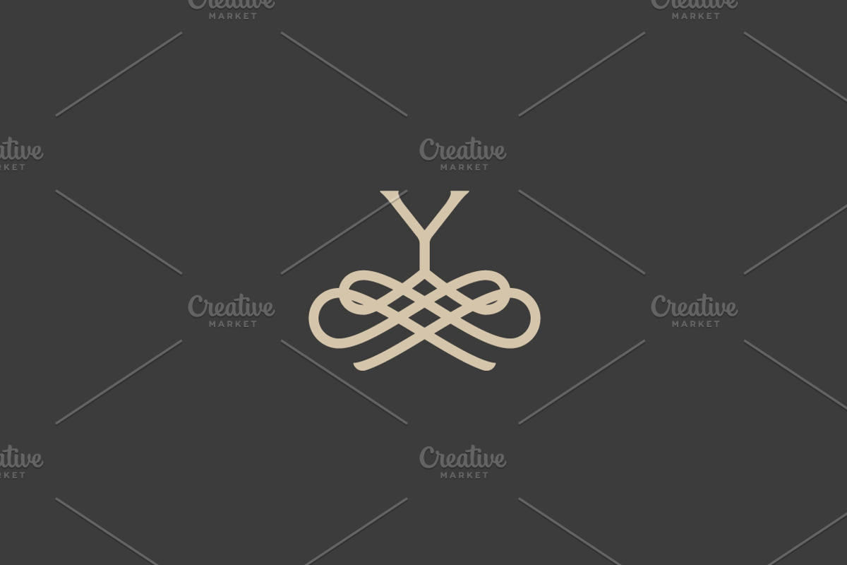 Elegant flower logo premium letter Y, a Branding & Logo Template by Bureau