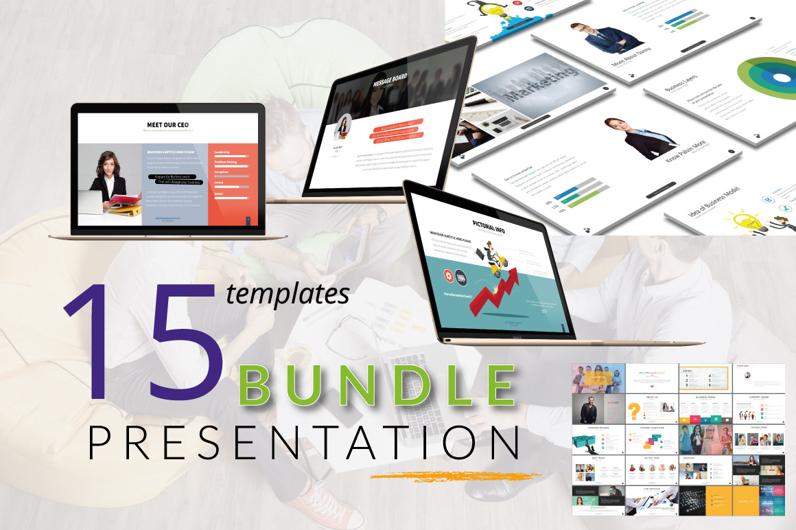 Ultimate Powerpoint Bundle, a Presentation Template by GreenDesign
