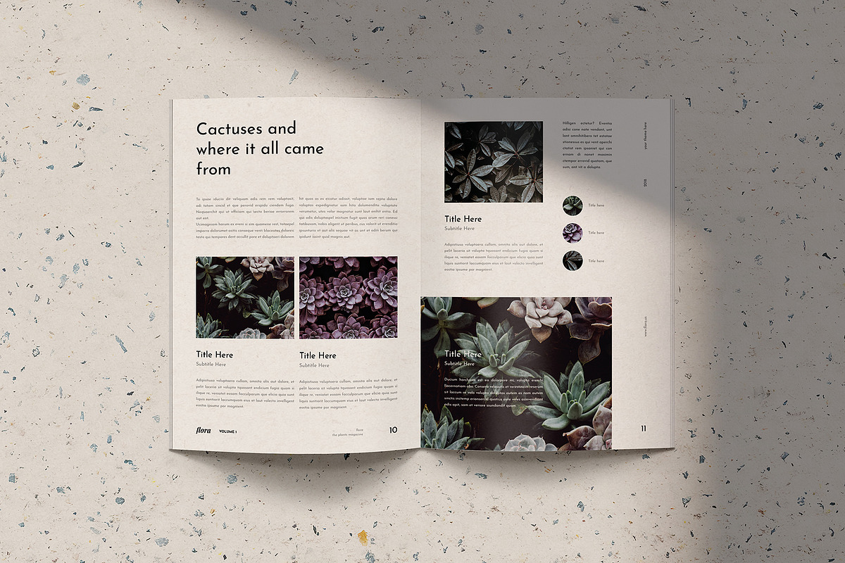 Flora Magazine, a Magazine Template by Visuel Colonie®