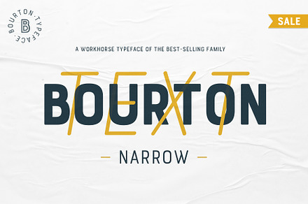 Bourton Typeface, a Sans Serif Font by Kimmy Design