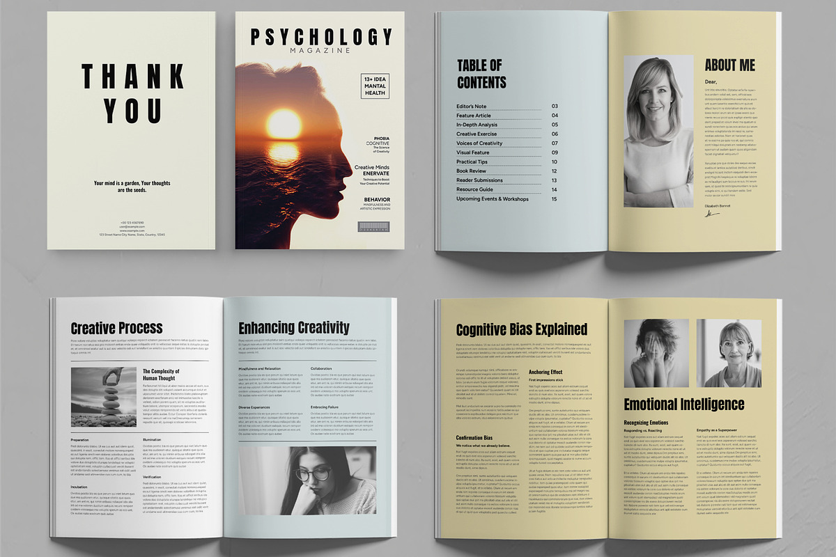Psychology Magazine Template