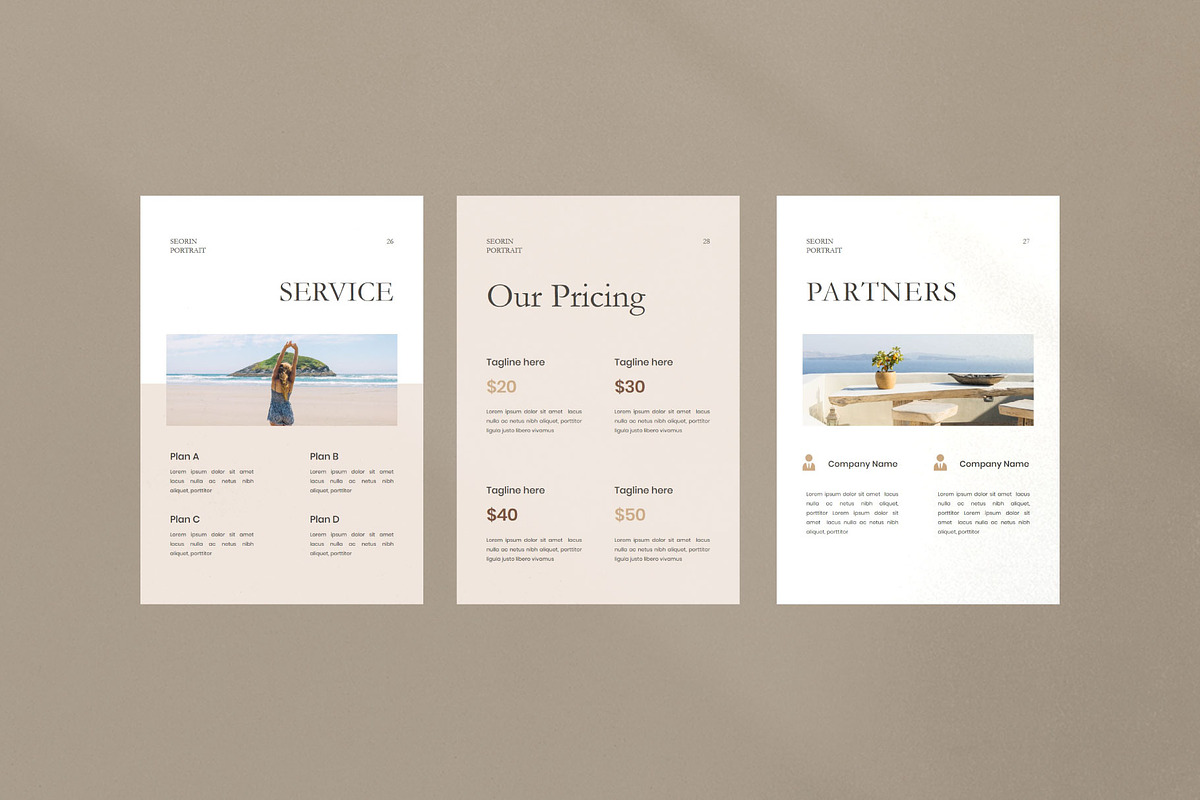 Seorin A4 Portrait - PowerPoint, a Presentation Template by Twntysix