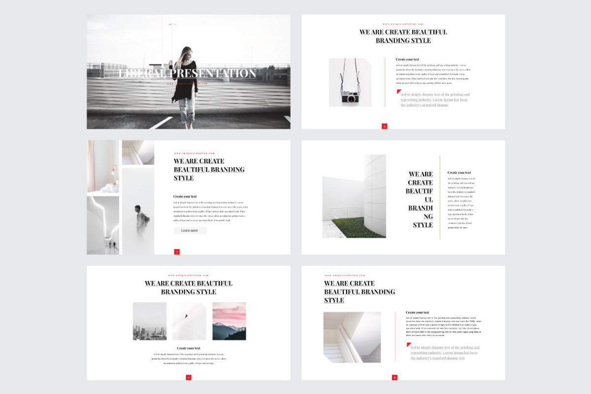 LIBERAL - Powerpoint Template, a Presentation Template by Shafura