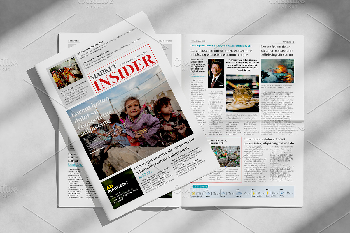 Canva Tabloid Newspaper Template