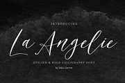 La Angelie Wedding Calligraphy Font, a Script Font by Mila Garret