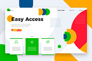 Easy Access - Banner & Landing Page | Templates & Themes ~ Creative Market