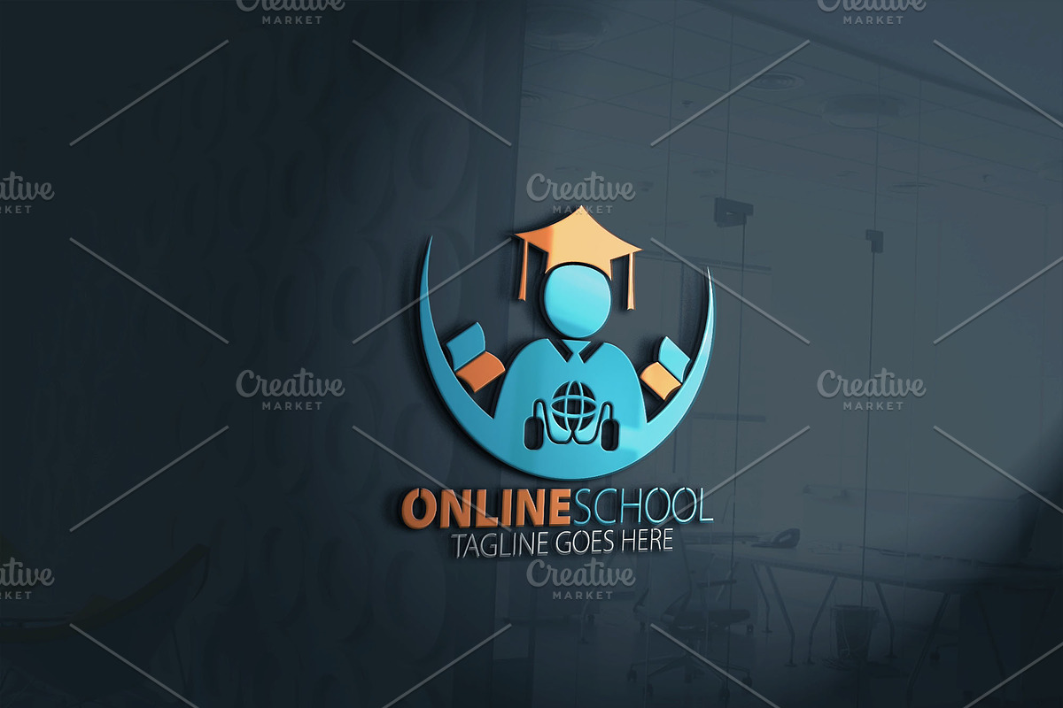 Online School logo, a Branding & Logo Template by Josuf Media ...