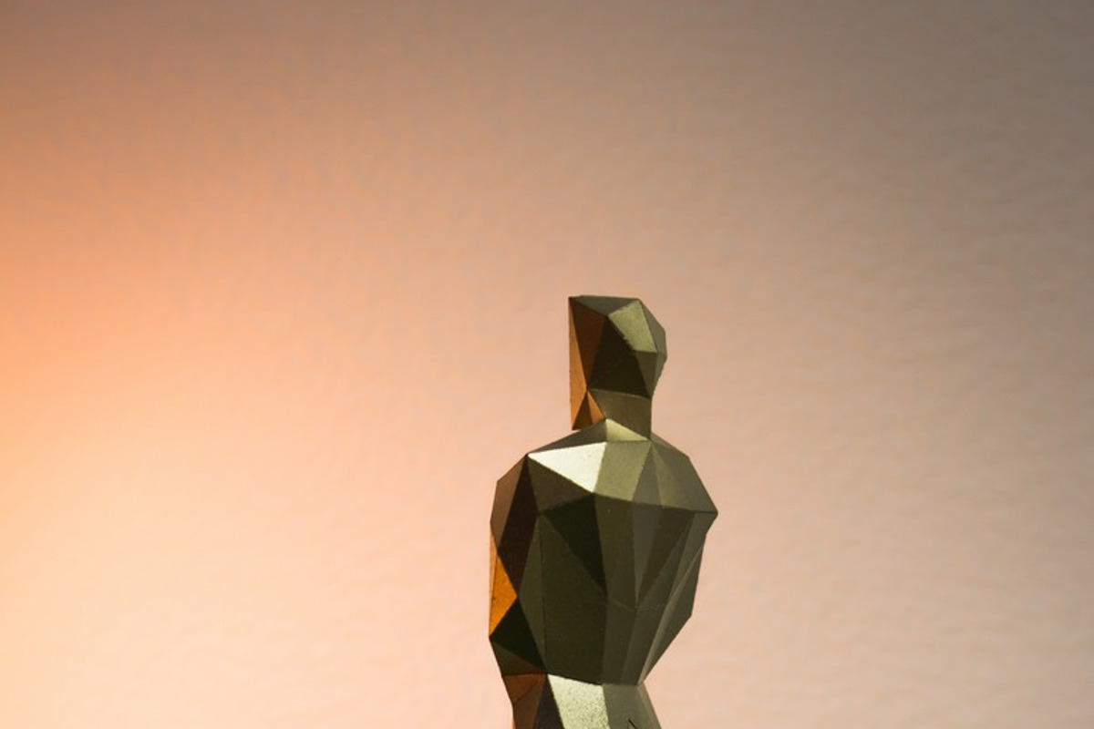 DIY Oscar 3D model template, a Graphic by PolyFish