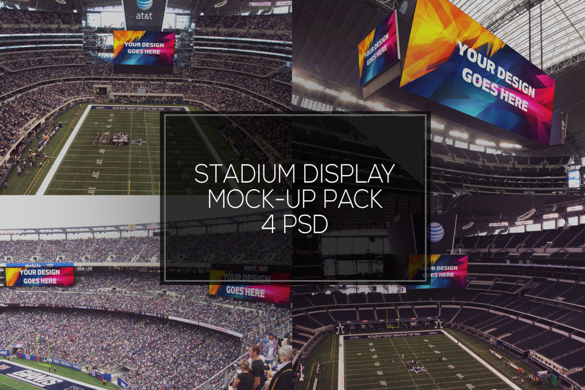 NFL Stadium Display Mock-up Pack #1, a Mockup by vraiana