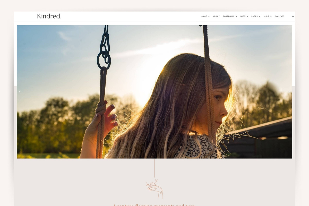 Kindred Photography Elementor Theme