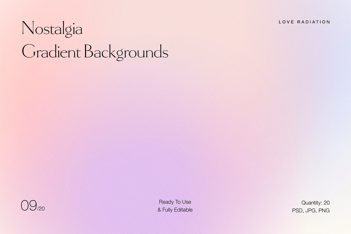 Nostalgia Gradient Backgrounds PSD, an Object Graphic by Love Radiation ...