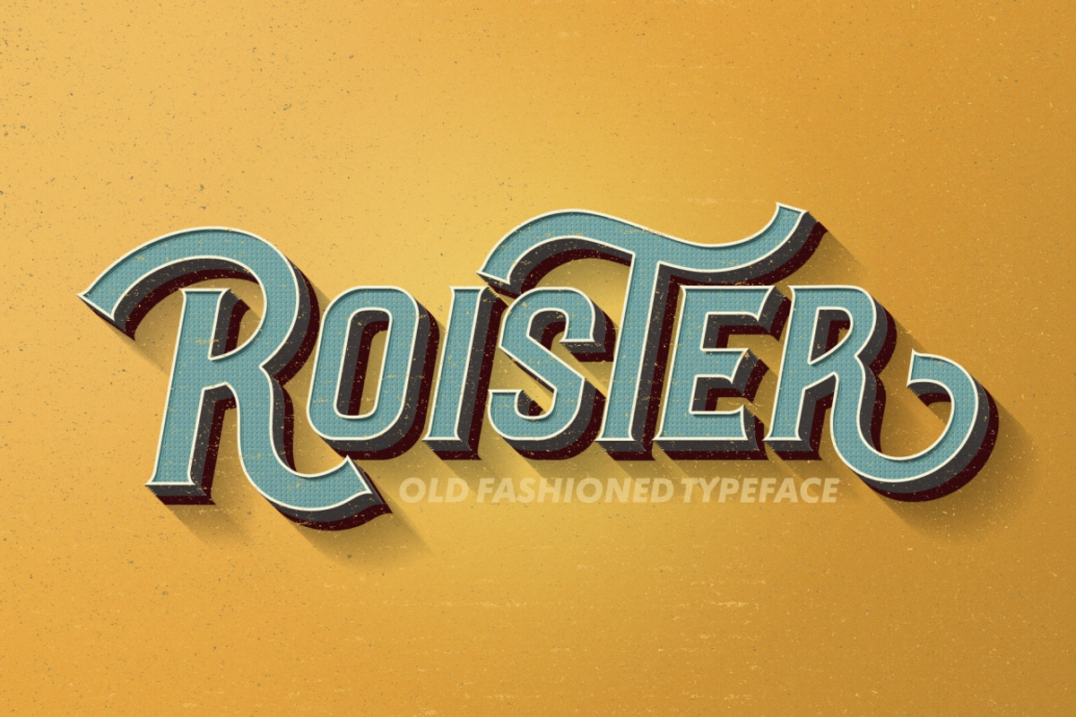 Roister Typeface, a Sans Serif Font by HRDR