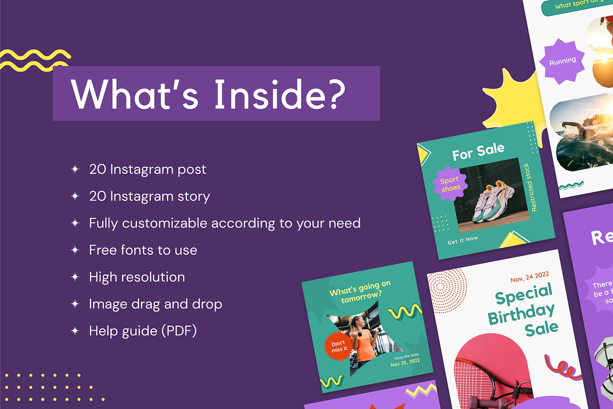 Playful Healthy 2in1 Canva Template