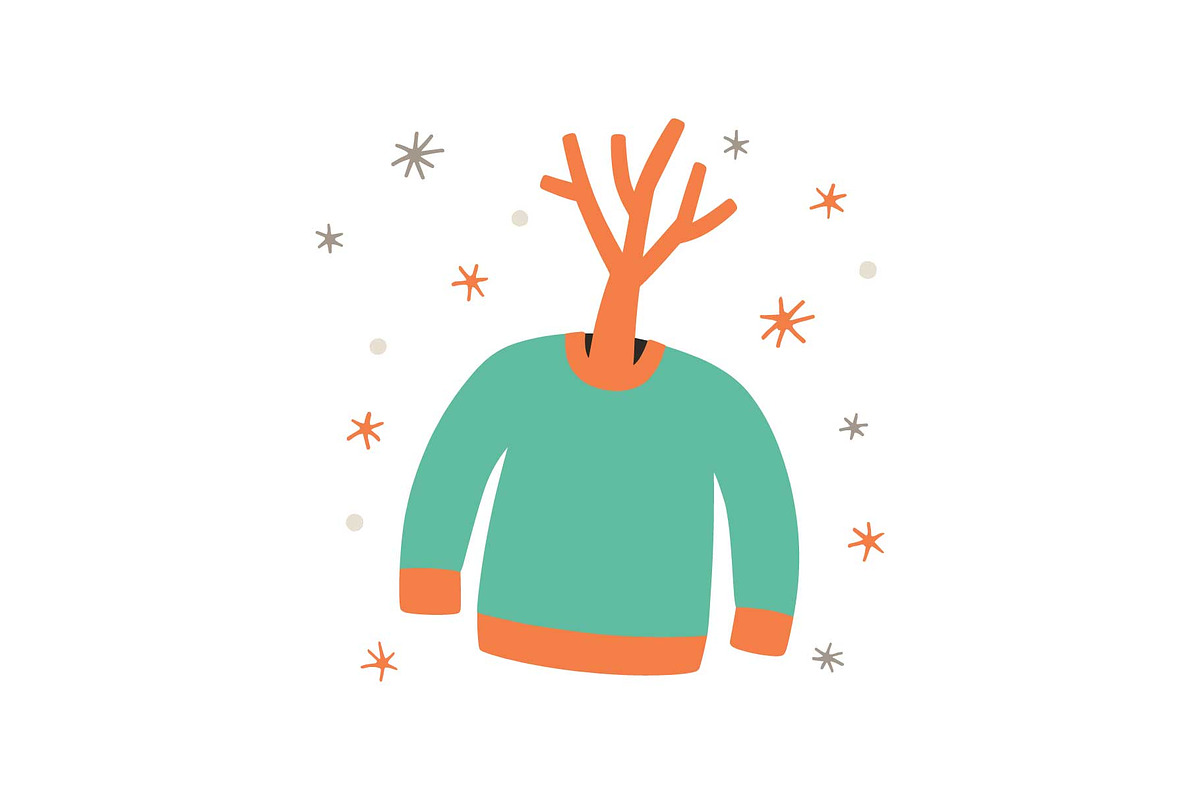 Xmas Sweater Bundle Clipart, an Object Graphic by yasushie