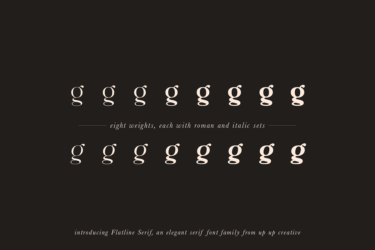 Flatline Serif Complete - 16 fonts, a Serif Font by Up Up Creative