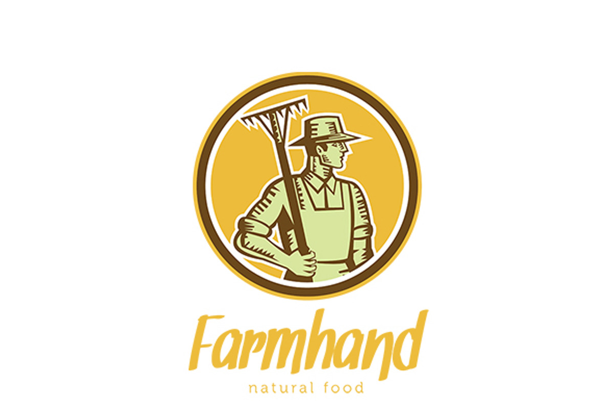 Farmhand Natural Logo, a Branding & Logo Template by patrimonio ...