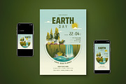 Earth Day Flyer Set, a Flyer Template by graphicook
