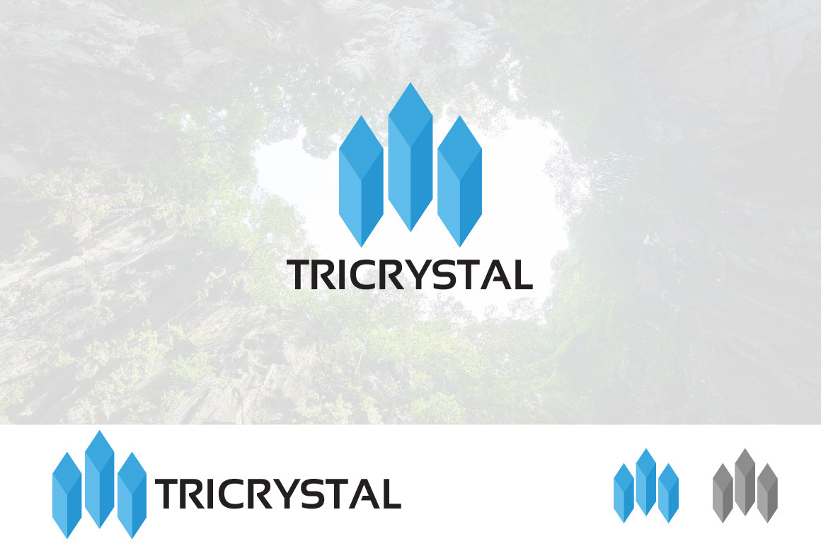 Three Blue Sapphire Crystal Logo, a Branding & Logo Template by ...