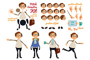 Vector character set for animation, a Person Illustration by El-Studio